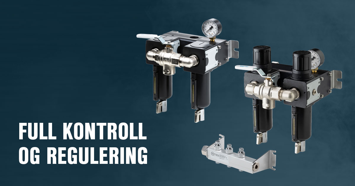 full kontroll og regulering av dine pneumatiske systemer I OEM Automatic